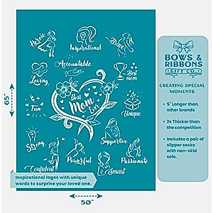 Gifts for Mom Softest Throw Blanket (65" x 50") and Sherpa Socks Gift Set, Birthday Gifts for Mom, Mom Gifts, Moms Birthday Gift Ideas, Mom Birthday Gifts, Gifts for Mom from Daughter, Mother Gifts.