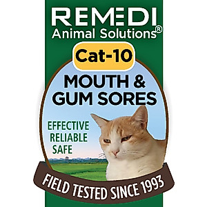 Homeopath Ellen's Turbo Cat-10 Mouth and Gum Sores by Remedi Animal Solutions ®