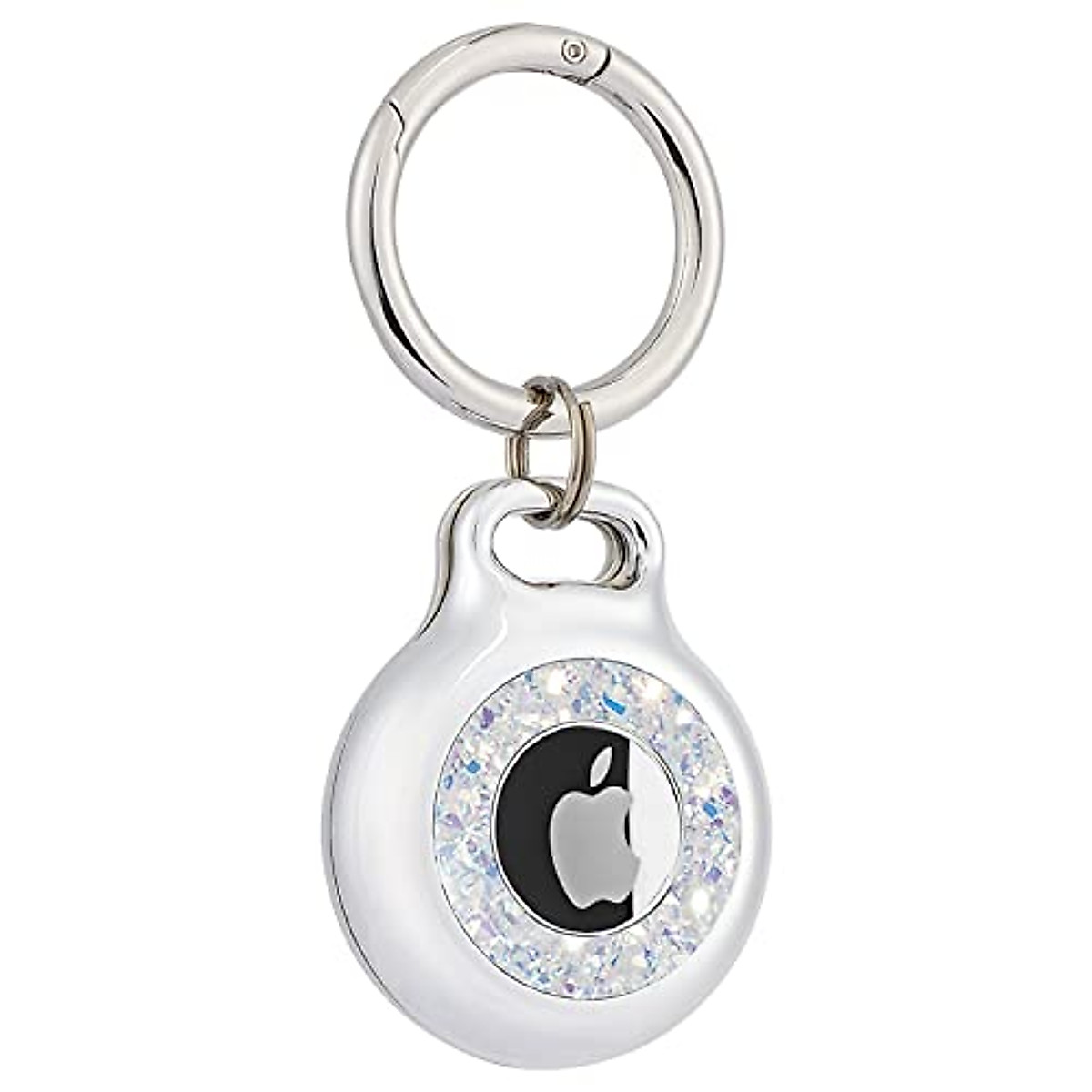 Case-Mate AirTag Keychain Holder - Durable Hard Shell AirTag Key Ring - Case for Apple Air Tag w/ Heavy Duty Keychain - Protective AirTag Holder for Dog Collar, Key, Luggage, Kid's Backpack - Stardust