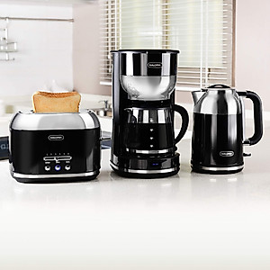 Kalorik Mid-Century 10 Cup Retro Coffee Maker, Black