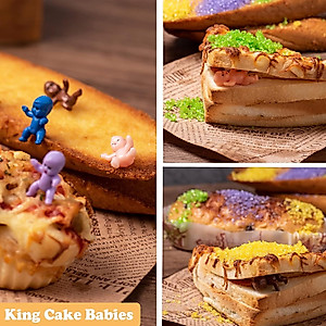 ZYFLSQ 120 Mini Plastic Babies, 12 Colors Tiny Plastic Babies Figurines 1 Inch Mardi Gras King Cake Babies Bulk, Fun Tiny Babies for King Cake & Ice Cubes Baby Shower Game