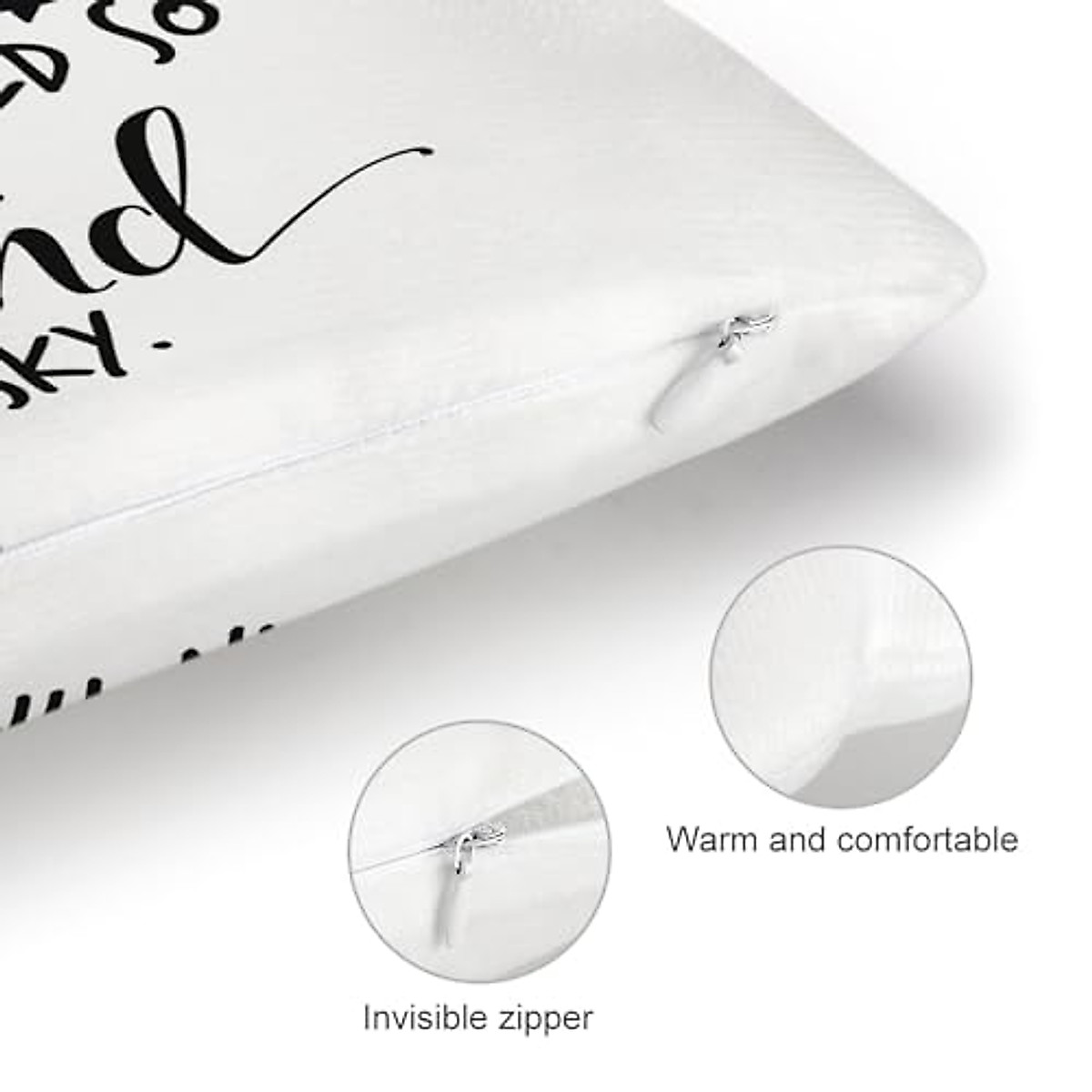 VERSUSWOLF Throw Pillow Cover Twinkle Twinkle Little Star Rectangular Sofa Pillow Case Cushion Cover for Home Couch Bed Decor 12x20 Inch