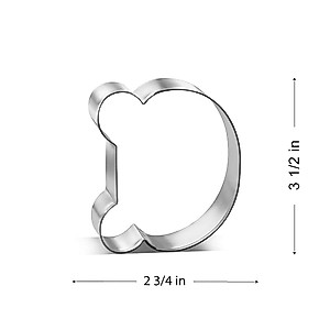 CookieCutterCom Brand Frog Face Cookie Cutter 3.5Inch –Tin Plated Steel Cookie Cutters – Frog Face Cookie Mold