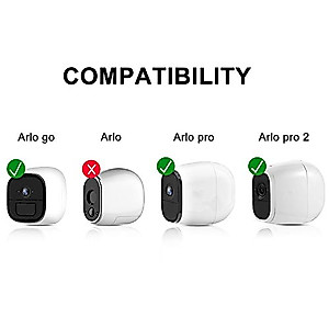 6ft Magnetic Charging Cable Compatible for Arlo Pro,Charging Cable with Adapter Compatible with Arlo Pro, Arlo Pro 2, Arlo Go,Outdoor Charging Cable Weatherproof Power Adapter & Power Cable - White