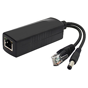 ANVISION 48V to 12V PoE Splitter Adapter IEEE 802.3af Compliant 10/100Mbps, for IP Camera AP Router Voip Phone, AV-PS12