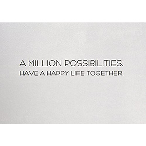 Hallmark Studio Ink Wedding Card or Bridal Shower Card (Two Hearts One Love) (0399RZJ5045)