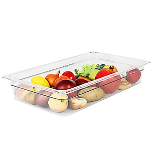 Excellante 849851006942 Deep Polycarbonate Food Pan, 4", Full Size