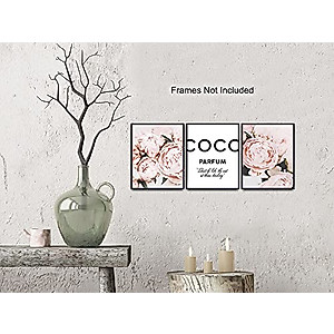 Fashion design Inspirational Quote - Glam Room Decor - Luxury Fashion Home Decor - Glamour Wall Art - Designer Wall Decor for Women - Elegant Couture Gift - Boho Poster Picture print Set