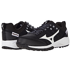 Mizuno womens Mizuno Ambition 2 All Surface Low Turf Shoe, Black/White, 9 US