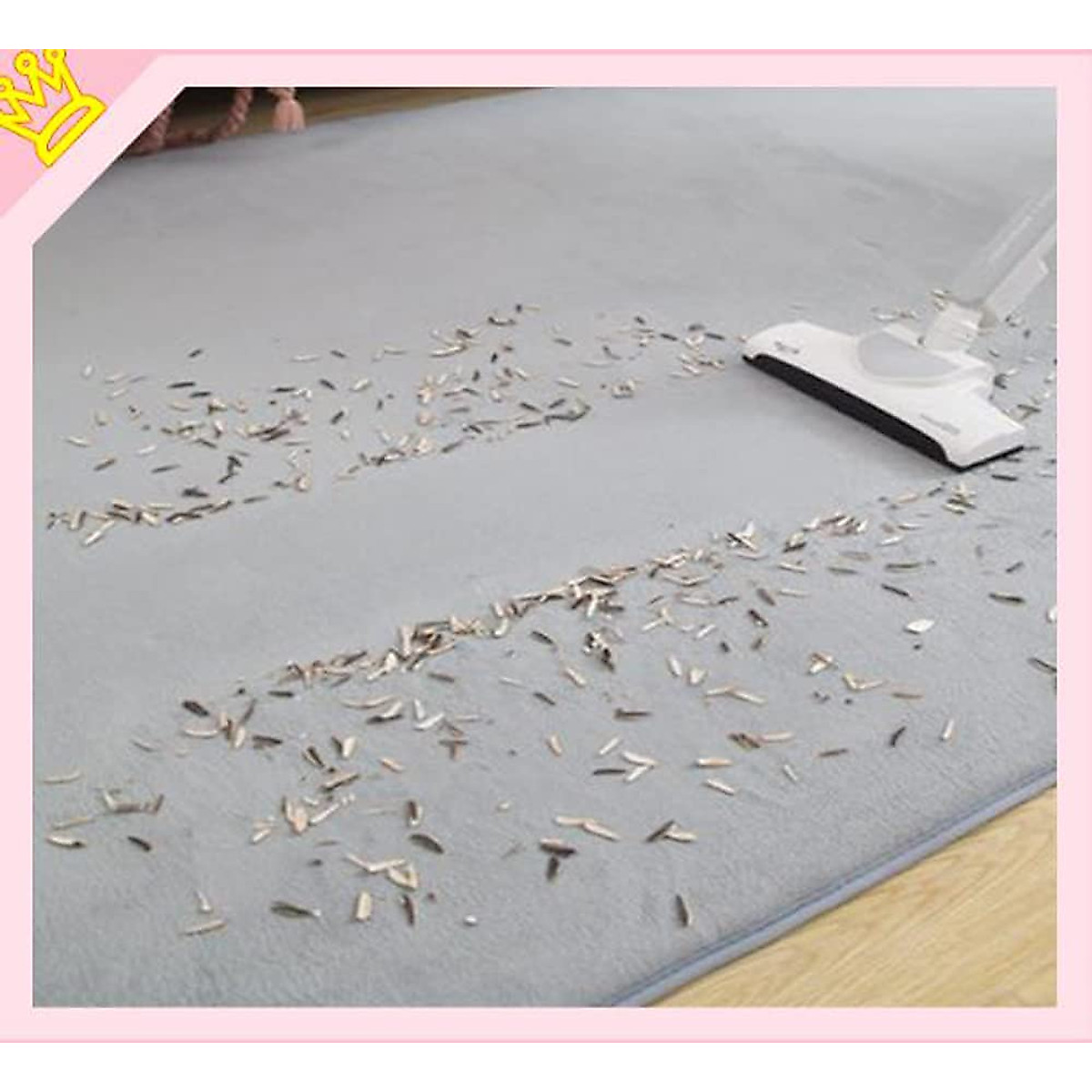 Chair Mat Office Protector for Hardwood Floors, Low Pile Non Slip Multi-Purpose Plush Desk Chair Mat Rug,Soft Durable Carpet Mat,Round Home Office Computer Floor Protector Mat