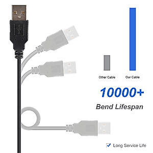 CSTESVN DS Lite USB Charger Cable Kit, 2 Pcs 3.9ft Charging Cord and 4 Stylus Pen Compatible with Nintendo DS Lite (ONLY for NDSL, NOT for 3DS, 2DS, DSi, DS)