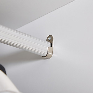 Idealcabin Closet Wardrobe 3 Doors White Wood Armoire Wardrobe Closet Cabinet with Hanging Rod 3 Drawers for Bedroom Armoires Tall Clothes Storage Closets(20.5" D x 47.2" W x 74.8" H)