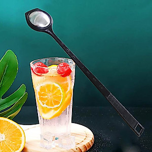 Yueya 2 Pcs Ice Cracker Ice Hammer Ice Mallet Tool Ice Tapper Ice Mallet Crusher for Cocktails, Crushed Ice, Drinks, Party, Kitchen (Black)