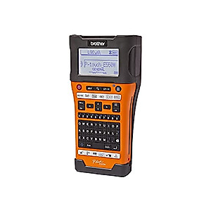Brother Mobile PT-E550W Industrial Wireless Handheld Labeling Tool with Auto Strip Cutter and Computer Connectivity