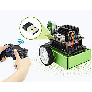 Add-ons Acce for Jetson Nano 2GB Developer Kit Only to Build AI Smart Robot JetBot with Front Camera Eye and ROS Nodes Code WiFi Wireless Facial Recognition Object Tracking Self Driving @XYGStudy