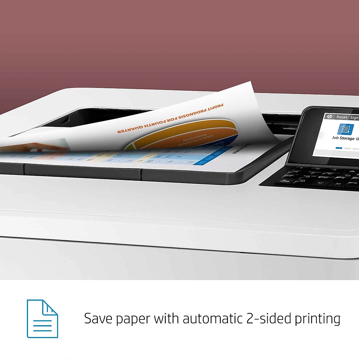 HP Laserjet Enterprise M455dnA Single-Function Wired Color Laser Printer for Home Office, White - Print only - 2.7" Touchscreen, 29 ppm, Automatic Duplex Printing, Ethernet, Cbmou External Webcam
