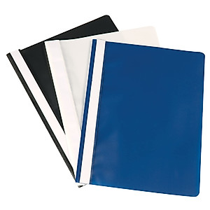 Q Connect A4 Project Folder - Black (Pack of 25)