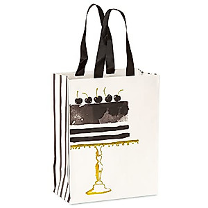 Papyrus Gift Bags with Tissue Paper (Cake and Balloon) for Birthdays, Weddings, Bridal Showers, Baby Showers and All Occasions (2 Bags, 1 Large 13", 1 Medium 9", 4-Sheets)