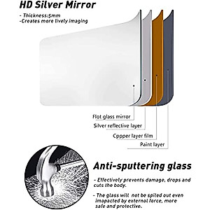 ZMYCZ Full Length Mirror, 65"x22" Floor Mirror with Stand Hanging or Leaning, Arched Freestanding Mirror, Large Wall Mounted Mirror with Thin Wood Frame, Dressing Body Mirror for Bedroom (Gold)