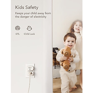 Nooie Smart Plug Mini Bluetooth, Alexa & Google Home Compatible, Voice Control, WiFi Enchufe Inteligente, 4-Pack (2.4Ghz Only)