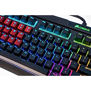 13 Keys Non-Slip Backlit keycaps Gaming Performance FPS MOBA Key Caps OEM Profile for Corsair K70 RGB K95 K65 K68 K63 K100 Mechanical Gaming Keyboards DIY Replace (Red)