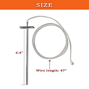 Replacement for RTD Temperature Sensor Probe, Compatible with Camp Chef Wood Pellet Grills, Replace for Part PG24-44…