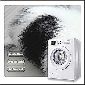 XIANGYUNLAI Shag Area Rug 2x3 Ft Soft Fluffy Faux Fur Rugs Funny Animal Shape for Home Floor Sofa Mat Living Room Kids Bedroom,2x3ft Penguin