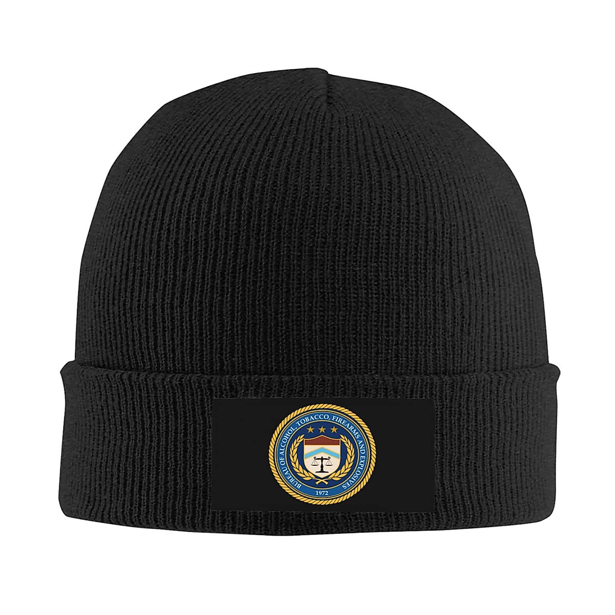 Rqwaaed US Bureau of Alcohol Tobacco and Firearms ATF Velvet Warm Knitted hat Unisex