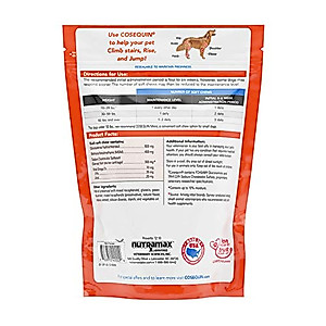 Nutramax Cosequin Joint Health Supplement for Dogs - With Glucosamine, Chondroitin, MSM, and Omega-3's, 120 Soft Chews
