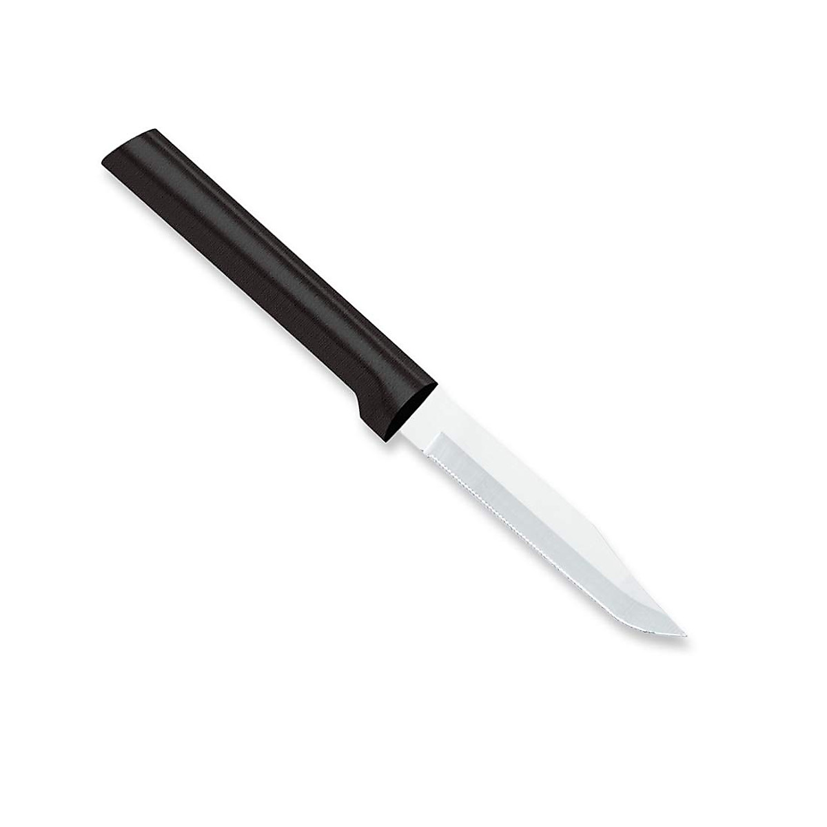 RADA Regular Serrated Paring Knife – Stainless Steel Blade With Stainless Steel Resin Handle, 6-3/4 Inches, Pack of 2