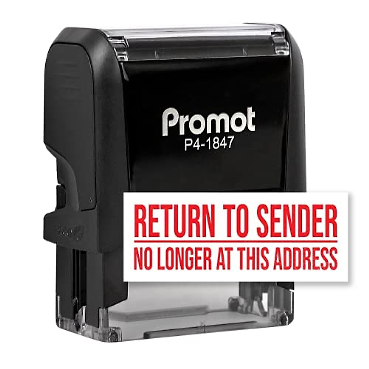 Promot Return to Sender NO Longer at This Address Self Inking Rubber Stamp