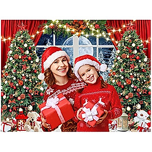 CYLYH 7x5ft Winter Snow Scene Backdrop for Photography - New Year's and Christmas Party Photo Background (D806)