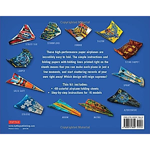 Record Breaking Paper Airplanes Kit: Make Paper Planes Based on the Fastest, Longest-Flying Planes in the World!: Kit with Book, 16 Designs & 48 Fold-up Planes