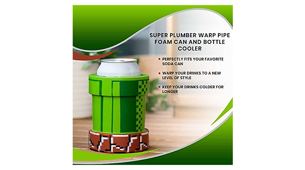 Super Plumber Warp Pipe Cooler - Keep Drinks Cold & Fun