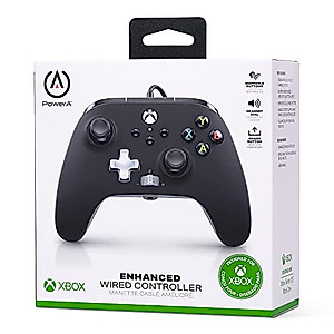 PowerA Enhanced Wired Controller for Xbox Series X|S - Black, Officially Licensed for Xbox