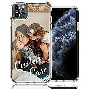 MUNDAZE Design Your Own iPhone Case, Dual Layered Personalized Photo Phone case for iPhone 11 Pro Max Custom Case