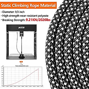 NTR 15FT Training Leash for Dogs, Nylon Rope Dog Leash with Swivel Lockable Hook and Comfortable Padded Handle, Cat Puppy Leash Lead for Small Medium Large Dogs Training, Playing, Camping, or Backyard