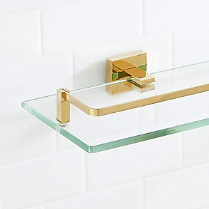 Signature Hardware 295795 Albury 19-5/8" Glass Bathroom Shelf