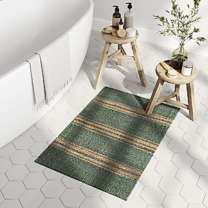Barnyard Designs Jute Rug 2 x 3, Farmhouse Rug, Natural Rug, Woven Rug, Sisal Rug, Jute Area Rug, Tan Rug, Jute Runner Rug for Hallway, Bathroom, Entryway or Accent Piece