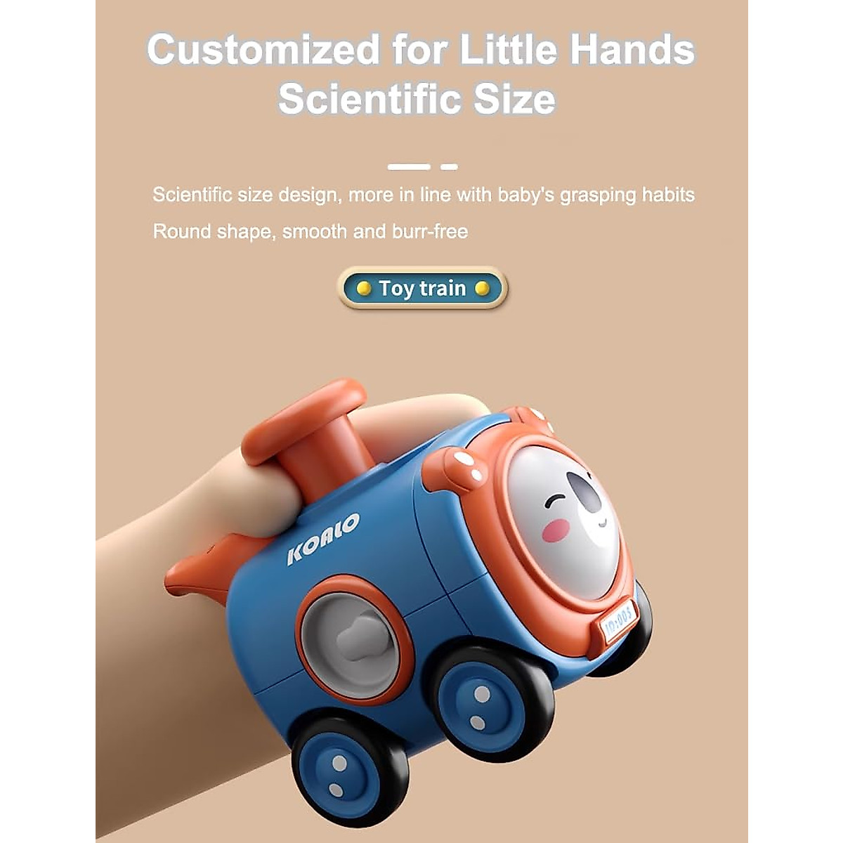 YC Onion Fun Animal Faces Car Toys for Boy/Toddler Toys/Pre-Kindergarten Cars Toys, Children Press-and-Go Educational Whistle Vehicles ​Toys for Boys Girls Kids Gift -4PCS