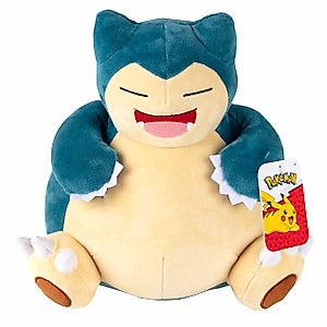 Pokémon 12" Large Snorlax Plush - Officially Licensed - Generation One - Quality Soft Stuffed Animal Toy - Add Snorlax to Your Collection - Great Gift for Kids, Boys, Girls & Fans of Pokemon