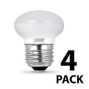 Feit Electric BPR14DM/927CA/4 40W EQ DM R14 LED Light Bulbs, 4 Bulbs