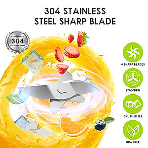 TER Shaved Ice Machine & Juice Blender 2 in 1, Snow Cone Machine Ice Shaver Machine, Portable Blender for Shakes and Smoothies, Cordless Electric, Rechargeable, BPA Free, Yellow