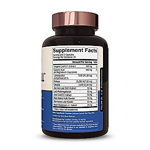 Live Conscious FemmeWell Women's Probiotics for Vaginal Health | Oregano Oil & Caprylic Acid with Lactobacillus & Digestive Enzymes 60 Capsules