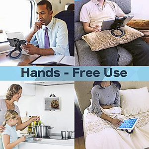 MAX SMART 【Upgrade】 Tablet Hand Grip Holder & Stand for Tablet Drawing, Reading, Working, Writing, Free Angles, Hanging on Wall