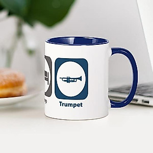 CafePress Eat Sleep Trumpet Mug Ceramic Coffee Mug, Tea Cup 11 oz