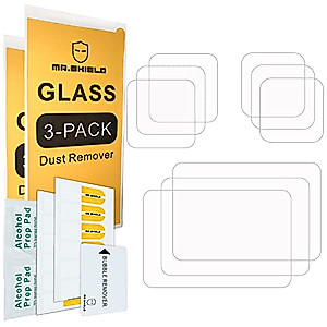 Mr.Shield [3-Pack] Screen Protector For GoPro Hero 11 / GoPro Hero 10 / GoPro Hero 9 Action Camera, [Back+Lens+Front] 3-Pack [9 Pcs] [Tempered Glass] [Japan Glass with 9H Hardness] Screen Protector