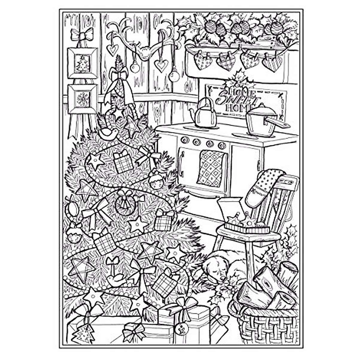 Creative Haven Country Christmas Coloring Book (Adult Coloring Books: Christmas)