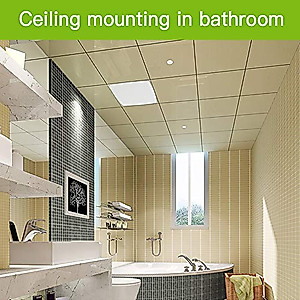 Hon&Guan Wall Exhaust Fan, 4 Inch Exhaust Fan Bathroom Wall Exhaust Fan, Kitchen Exhaust Fan for HVAC System-Super Silent 55CFM.