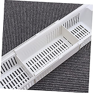 Homoyoyo White Serving Tray Vegetable Container White Basket Bath Caddy Basket for Fruit Store and Drain Tray Bath Rack Bathtub Tray Bathtub Shelf Household Goods Household Products Sink